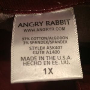 Angry Rabbit | Pants & Jumpsuits | Nwt Angry Rabbit Straight Leg Cords ...